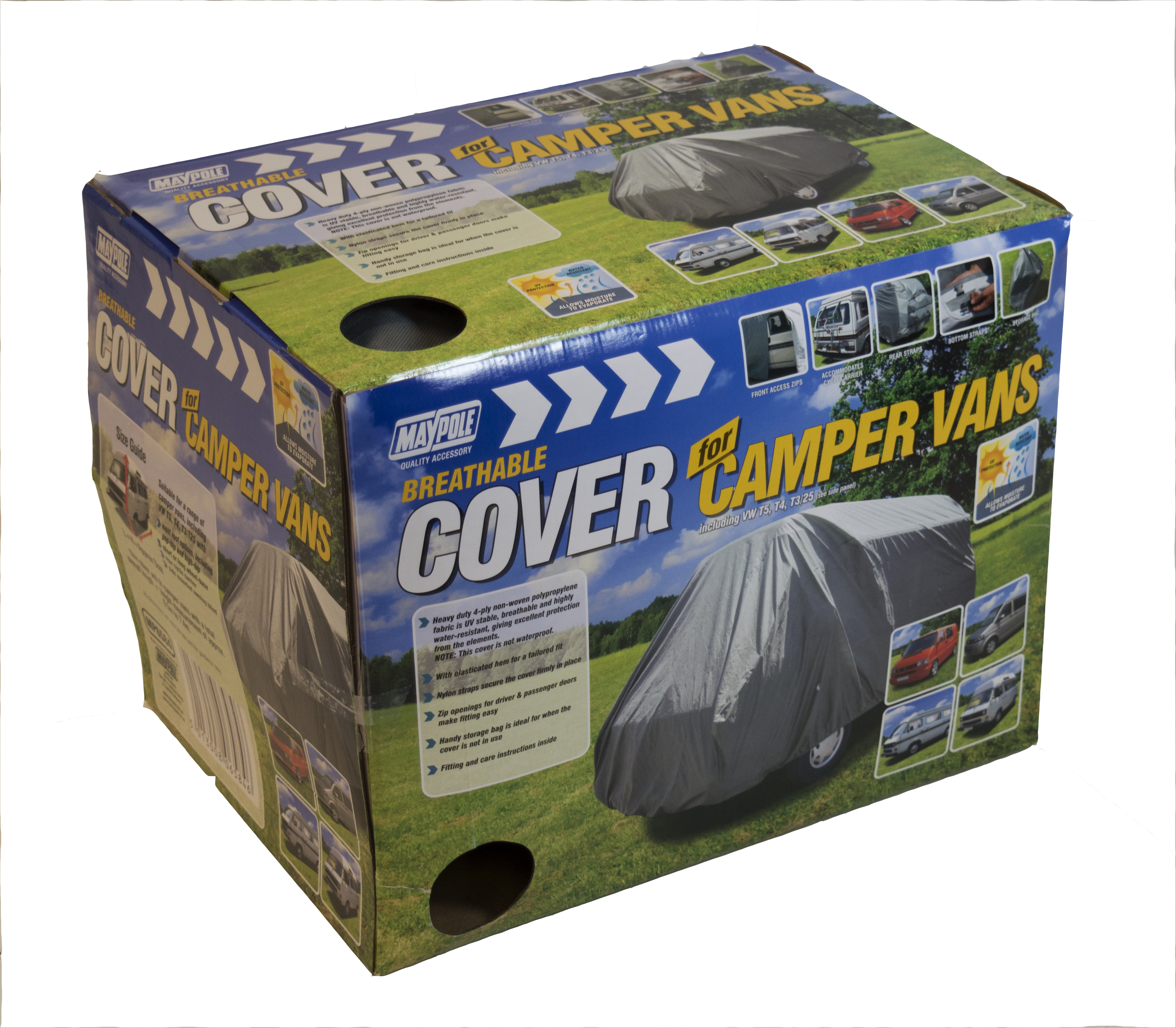 MP6584 VW T25/T3/T4/T5/T6 Grey Camper Van Cover - Maypole