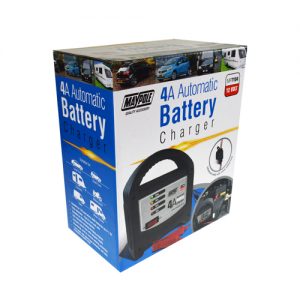 MP7104 4A 12V LED Automatic Battery Charger - Maypole