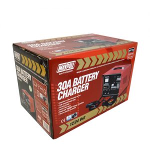 MP750 30A 12/24V Metal Cased Battery Charger - Maypole