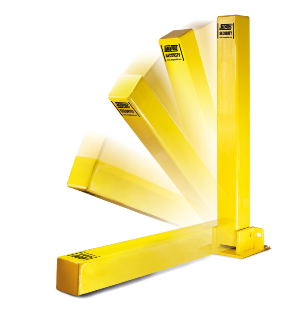 MP9737 Fold Down Security Post Fixed With Bolts - Maypole