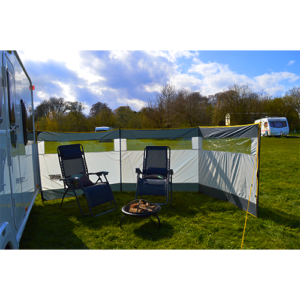 MP9524 3 Panel Steel Poled Windbreak - Maypole Leisure